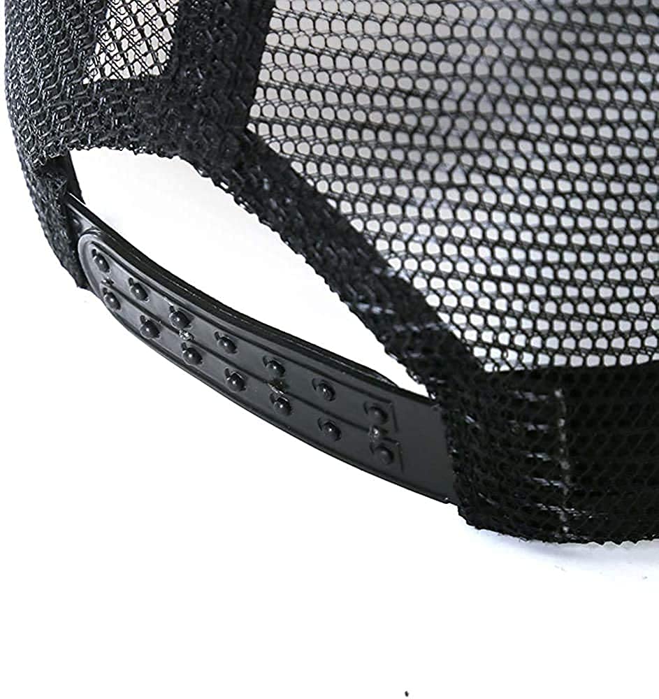 Maticr Unisex Bling Mermaid Scales Sequin Trucker Hats Adjustable Mesh Caps Baseball Party Hat (Black)