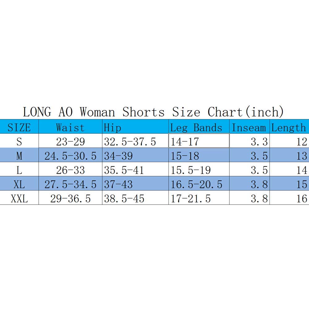 LONG AO 3D Gel Pad Cyling Shorts Breathable Quick Dry for Woman Blac (M) Black