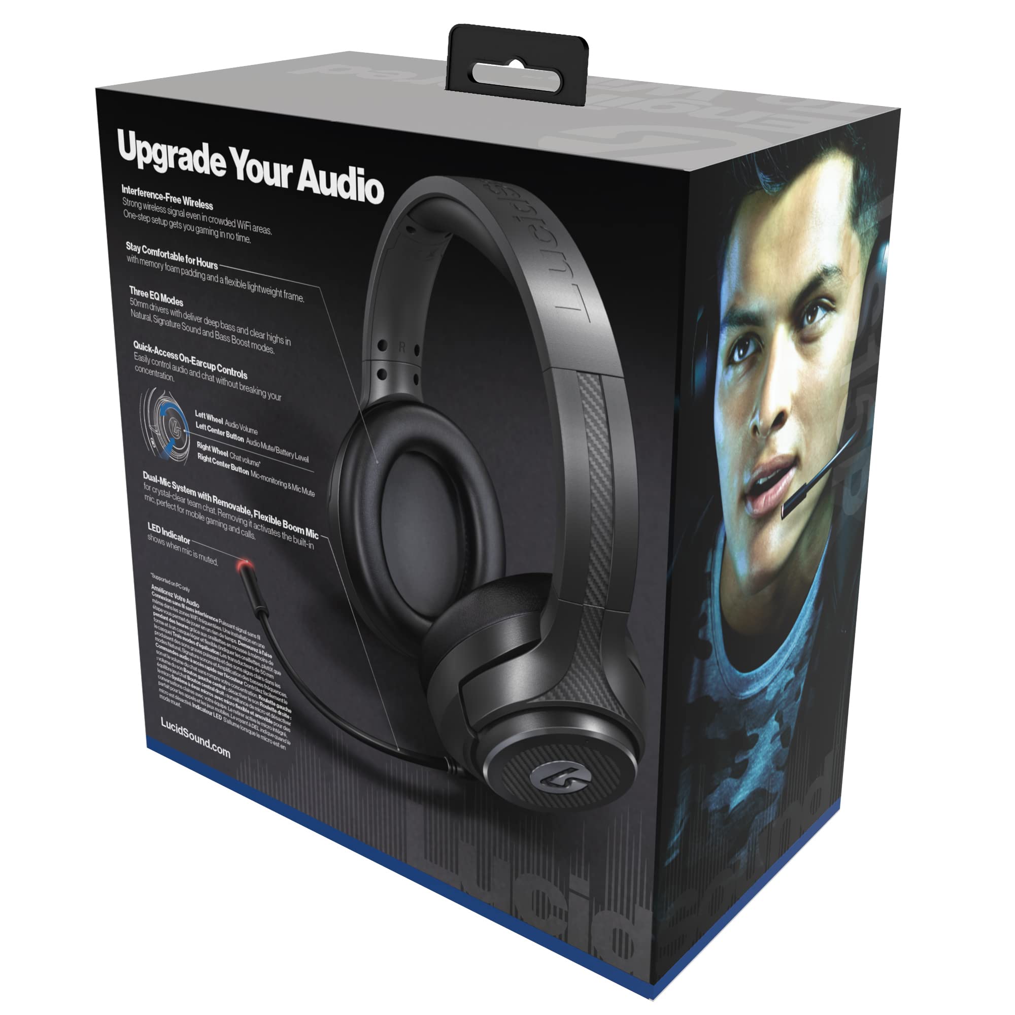 LucidSound LS15P Wireless Gaming Headset for PlayStation 5 and PlayStation 4 (Compatible with -Nintendo Switch, Mobile, PC, Mac)