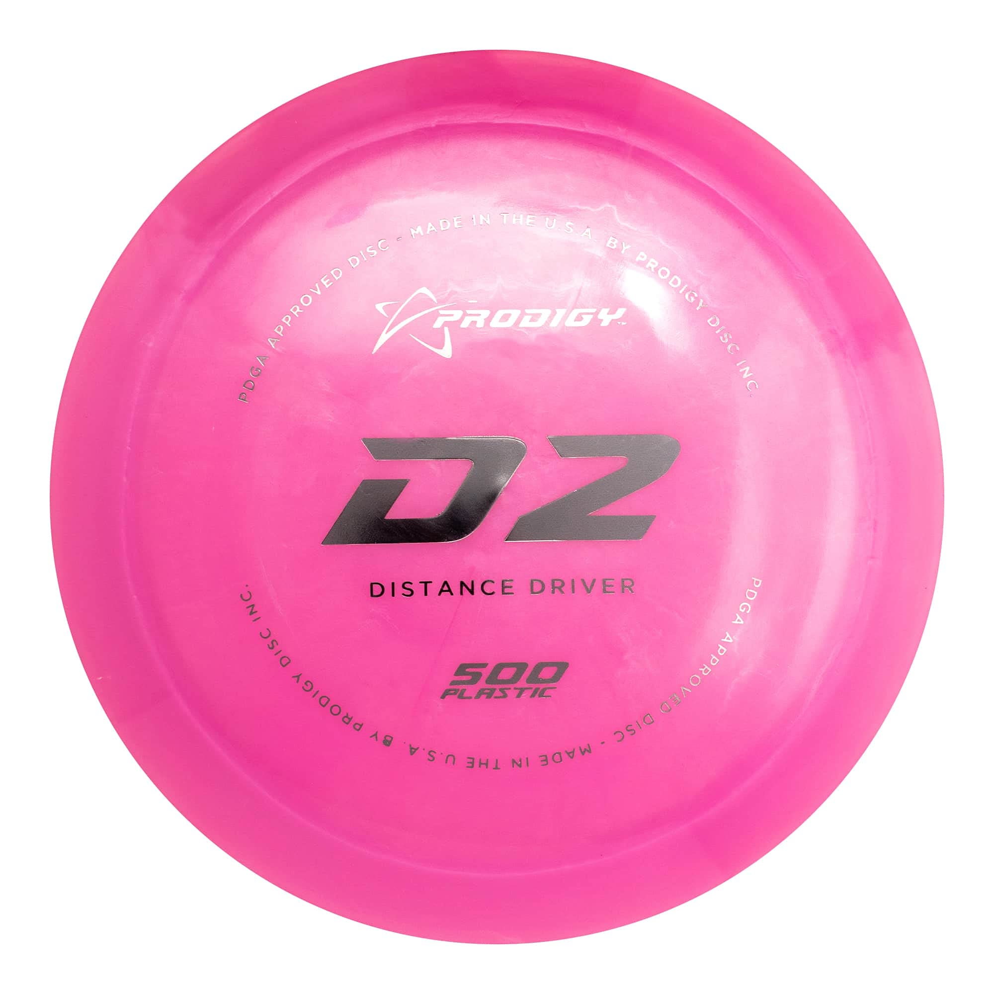 Prodigy Disc 500 D2 | Overstable Disc Golf Distance Driver | Comfortable Grip | Good in All Conditions | 170-174g (Colors May Vary)