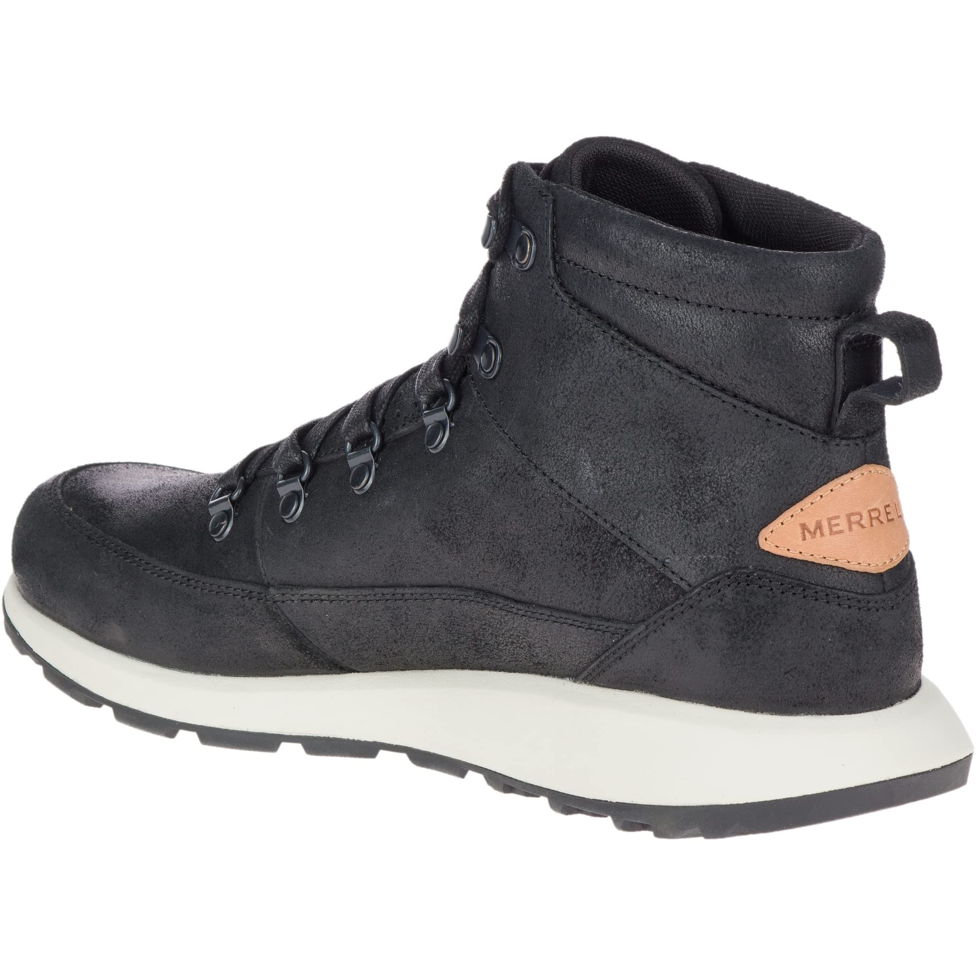 Merrell mens Ashford Classic Chukka Leather Hiking Boot, Black, 10 US