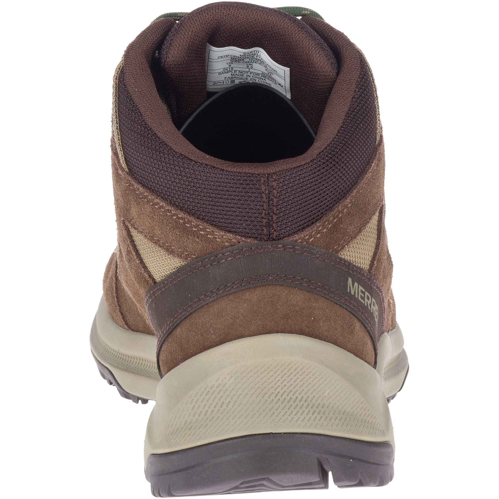 Merrell mens Erie Mid Waterproof Hiking Boot, Green, 9.5 US