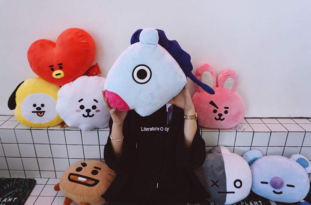 Lerion Pillow Doll Plush Small Plush Puppets Toy Bangtan Boys Throw Pillow Cushion,11.8 Inches (Rj)