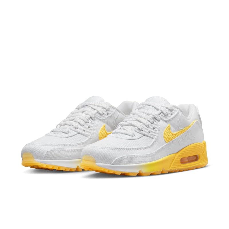 Nike Air Max 90 SE Women's Shoes, White/Citron Pulse-Alabaster, Size 8.5