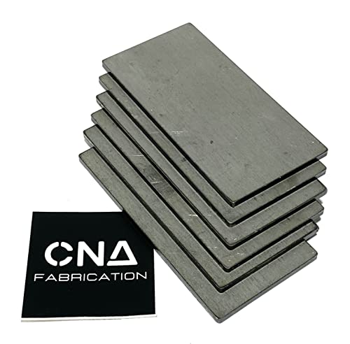 Welding Coupons - 11 Gauge Mild Steel - 2 by 4 Inch (2"X4") - Multipacks - Made in USA - Weld Practice and Training for MIG, TIG, Stick, Arc, Gas and Brazing (6 Pack)
