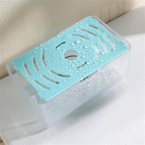 MAVOLI Travel Soap Container Soap Box with Drainage Soap Tray Travel Hands-Free Soap Box Soap Holder Portable (Color : Gray)