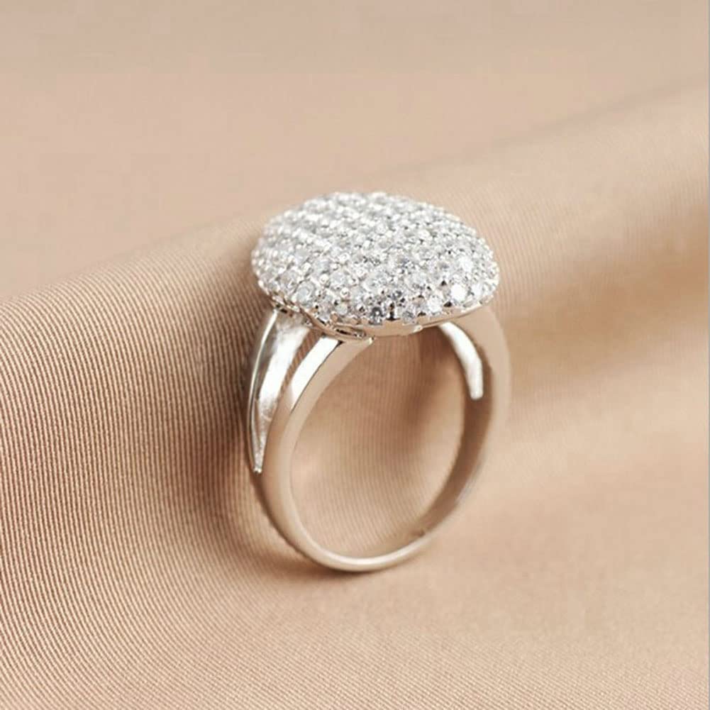 Ringcrown Film Rings Bella's Ring White Gold Plated Cz Women Wedding Ring Engagement Ring