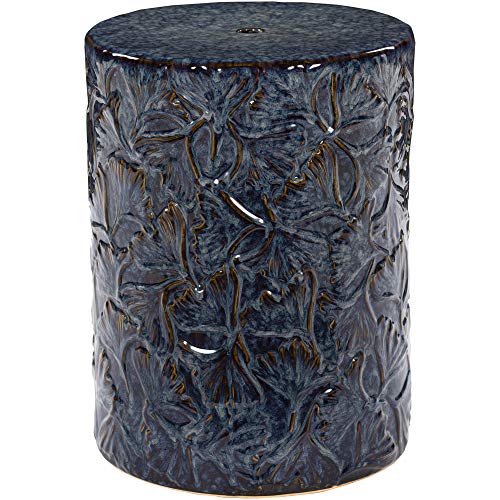 Livabliss Artistic Weavers Wings Garden Stool, Blue