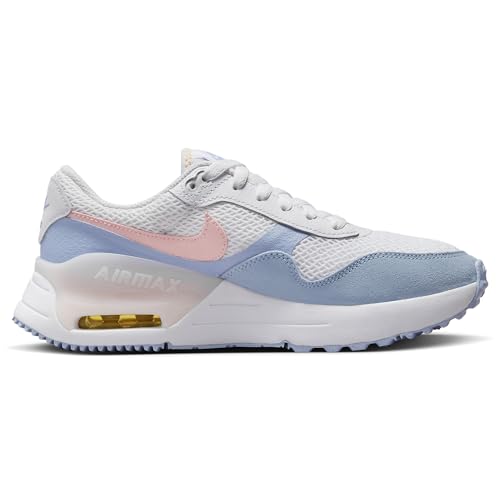 Nike Women's Running/Jogging Shoe, White Pink Bloom Cobalt Bl, 10.5 US