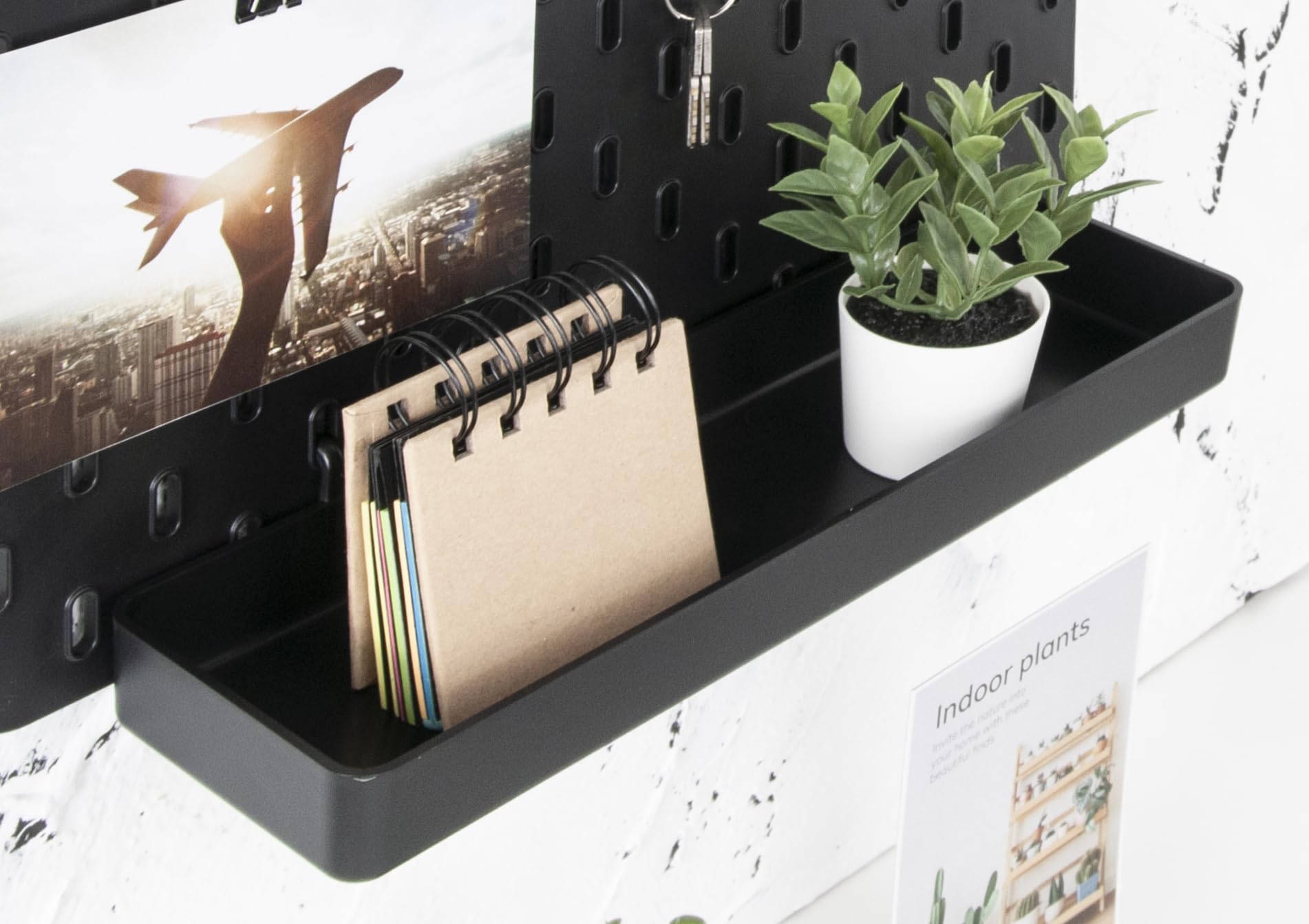 MAX SMART Clamp-on Desk Pegboard, Desk Privacy Panel, Office & Gaming Desk Organizer, Standing Desk Accessory - Efficiently Organize Above or Under Desk Placement