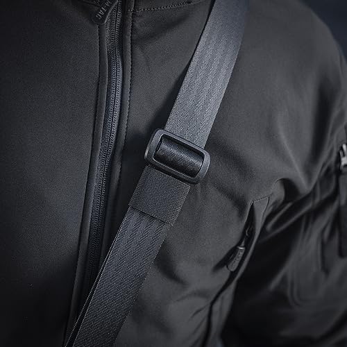 M-Tac Elite Satellite Magnet Crossbody Bag Gen.2 - Small Messenger Bag - Tactical Shoulder Pack with Concealed Carry for Men (Black Hex)