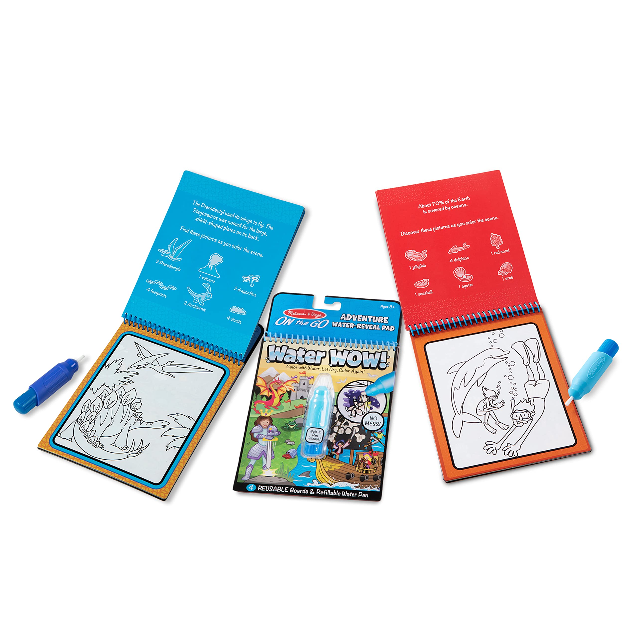 Melissa & Doug Water Wow Bundle - Dinosaur, Adventure & Animals
