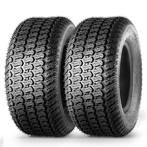 MaxAuto 24X9.50-12 Turf Lawn Mower Tractor Riding Tire P332 4PR Load Range B,2Pcs