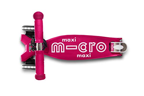 Micro Kickboard - Maxi Deluxe LED - Three Wheeled, Lean-to-Steer Swiss-Designed Micro Scooter for Kids with Motion-Activated Light-Up Wheels for Ages 5-12
