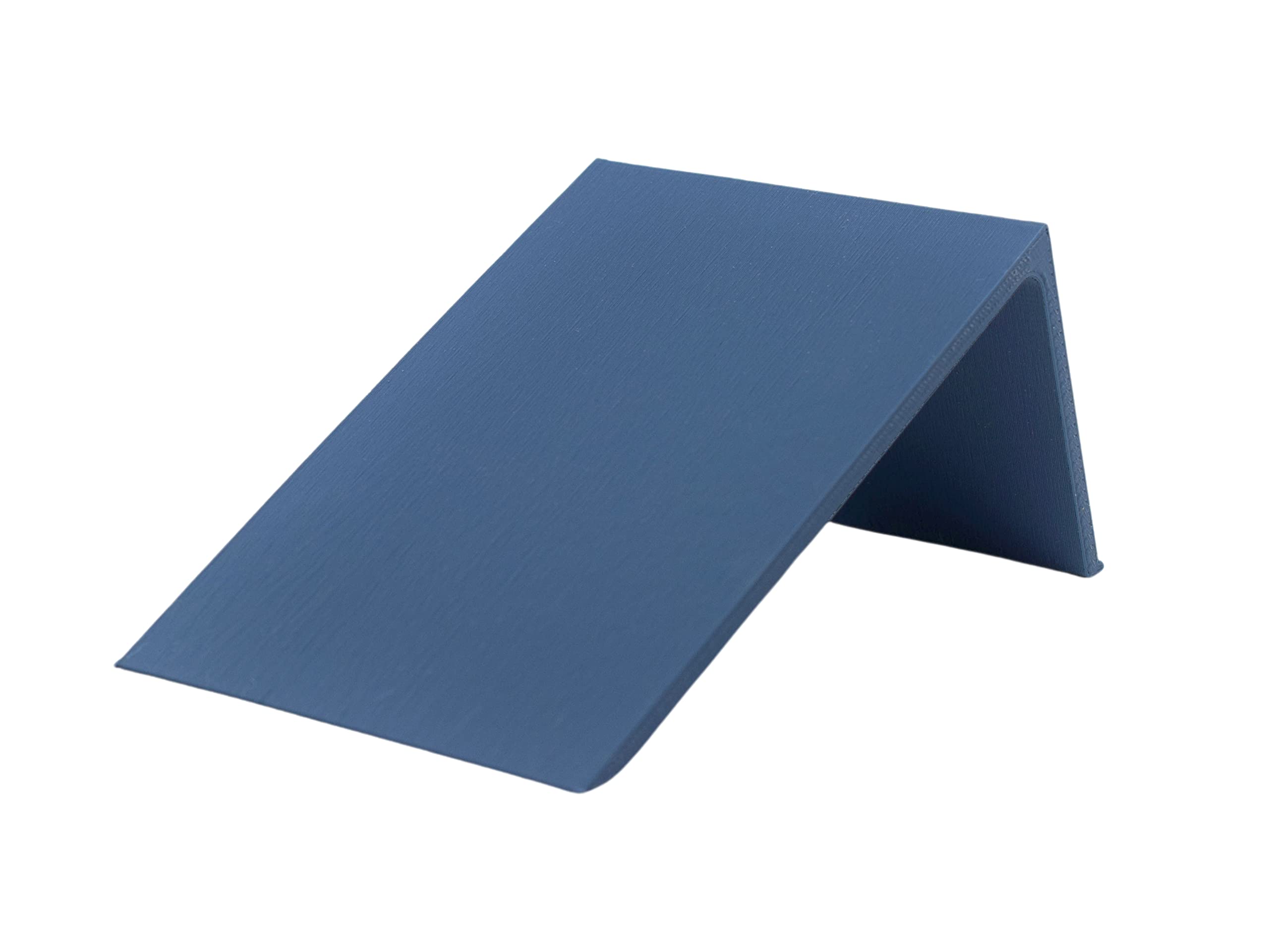 Teak Tuning Fingerboard Poly Mid-Rise Kicker Ramp - 5" Long, 3" Wide, 2" Tall - Fingerboard Obstacle in Blue Steel Colorway