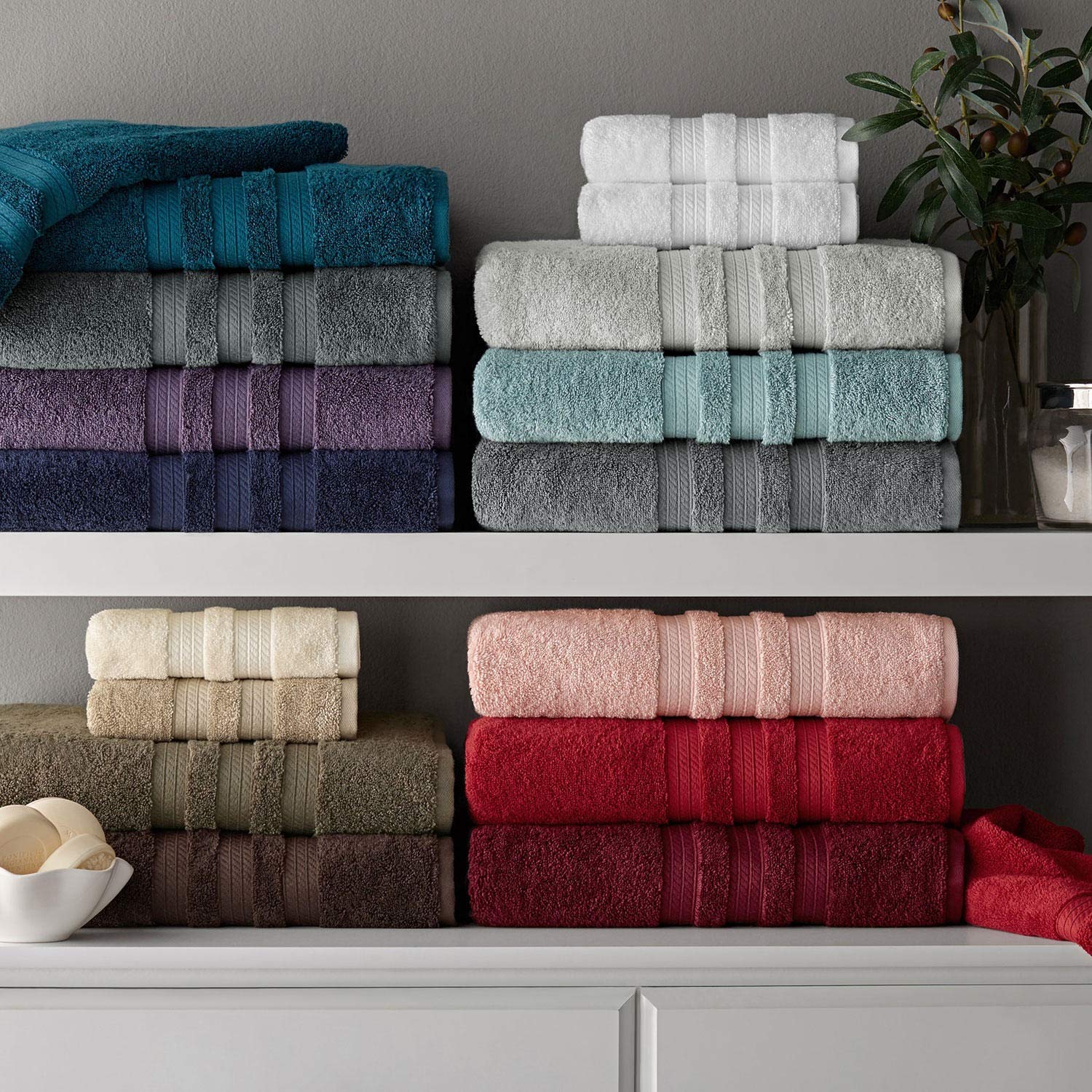 Member's Mark Hotel Premier Collection 100% Cotton Luxury Bath Towel, White
