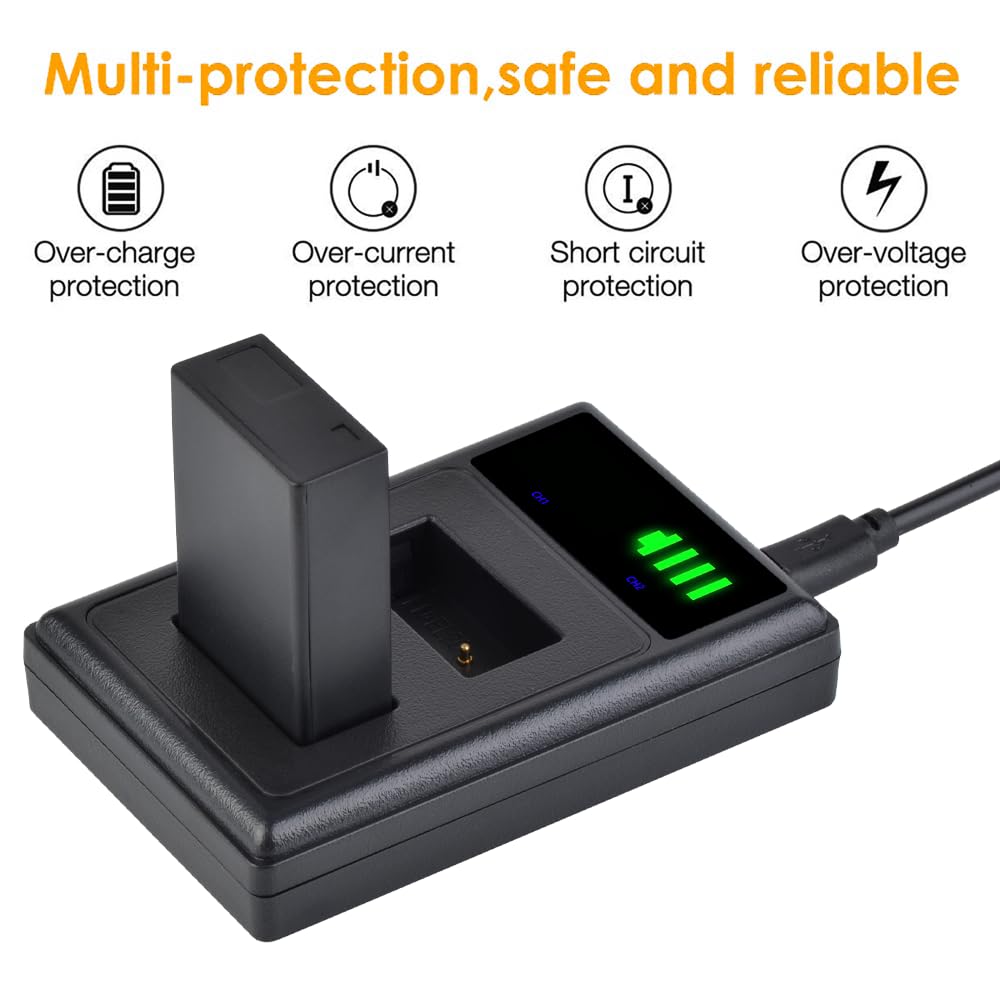 Pickle Power EN-EL20 EN-EL20a Battery and Charger Compatible with Nikon Coolpix P1000, P950, DL24-500, Coolpix A, 1 AW1, 1 J1, 1 J2, 1 J3, 1 S1, 1 V3 Digital Camera