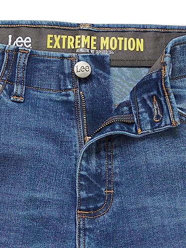 Lee Men's Extreme Motion Athletic Fit Tapered Leg Jean Zander 42W x 30L