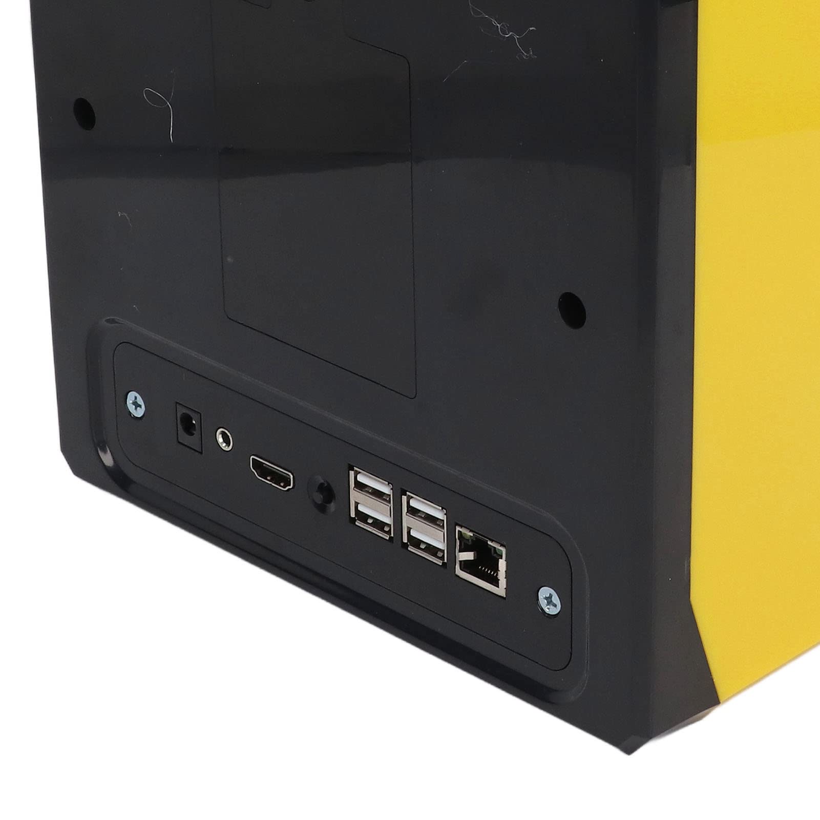 US Plug 100-240V WearResistant Portable Joystick Controller Game Machine Mini 7 Inch Rocker Arcade Game Machine for Home Use (Yellow)
