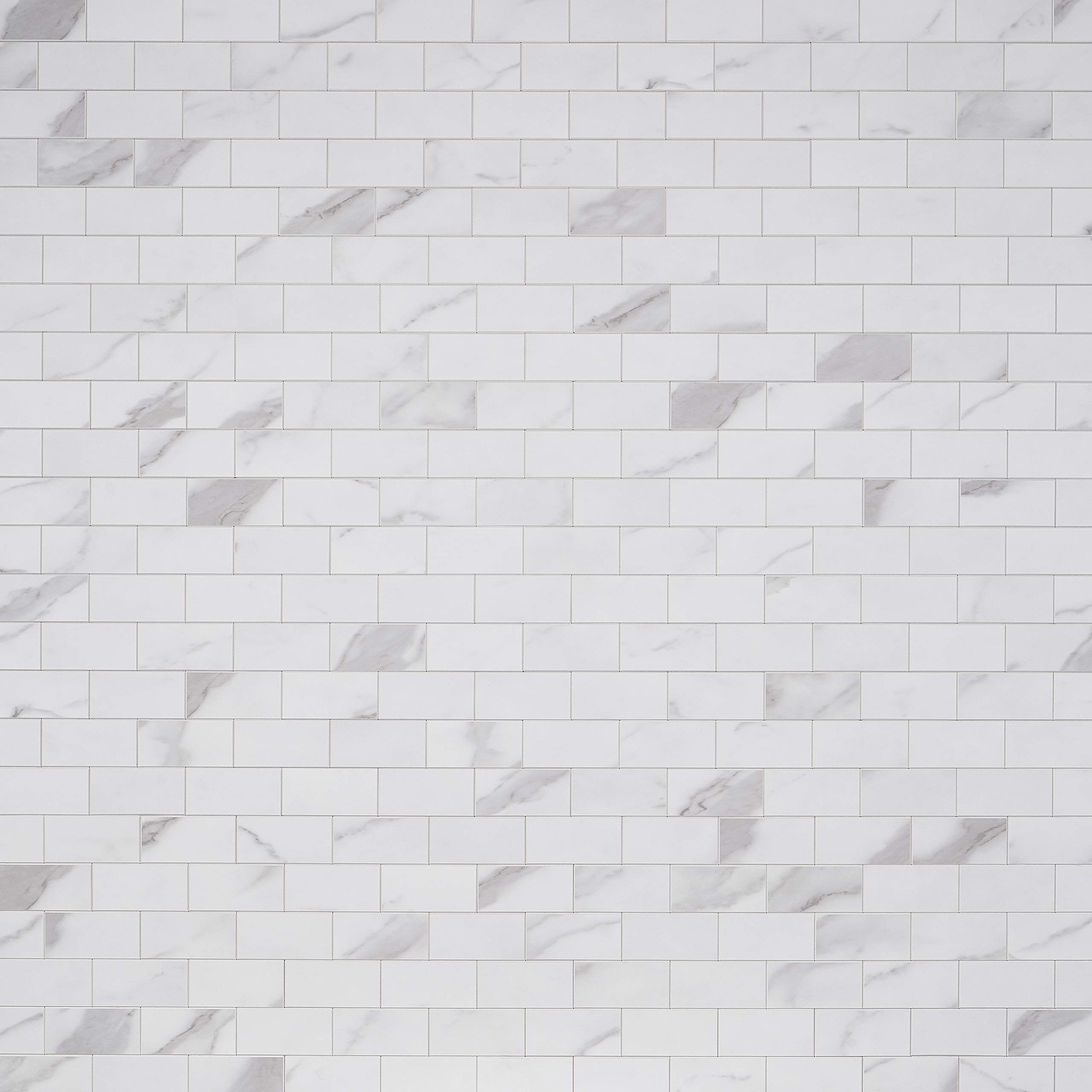 Luxe Core Subway Calacatta 11.81 in. x 11.81 in. SPC Peel and Stick Kitchen, Bathroom, Backsplash Tile (0.96 Sq. Ft. / Sheet)
