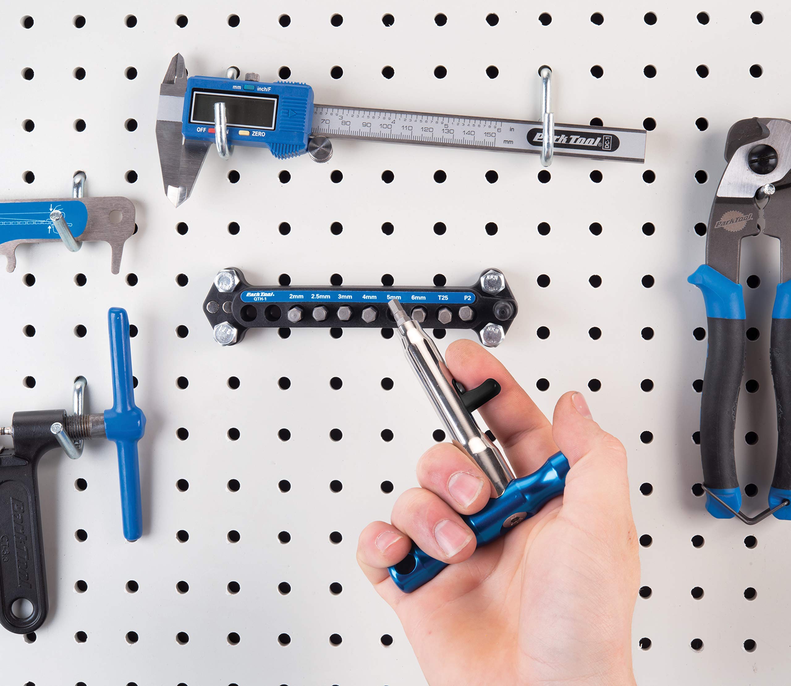 Park Tool,One Size QTH-1 - Quick Change Bit Driver Set, Blue/Silver
