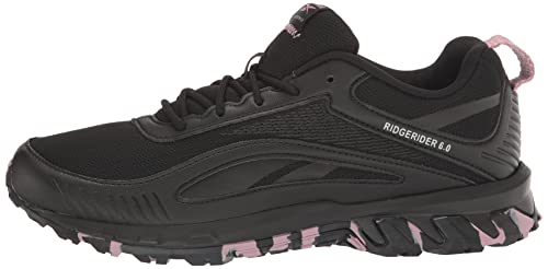 Reebok Women's Ridgerider 6.0 Hiking Shoe, Black/Pure Grey/Infused Lilac, 11.5