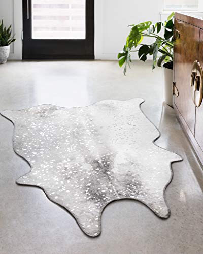 Loloi II Odessa Collection ODE-02 Area Rug 5' x 6'-6" Silver/Grey Rectangular 0.25" Thick