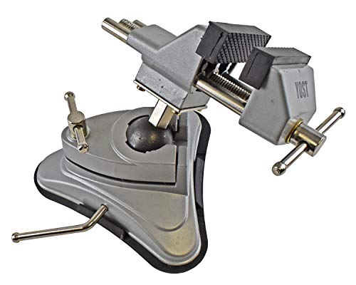 Yost Tools Yost V-275 Portable Vacuum Base Vise, Pivots Multi-Angle, 2.75β Jaw Width, (1 Pack), Silver