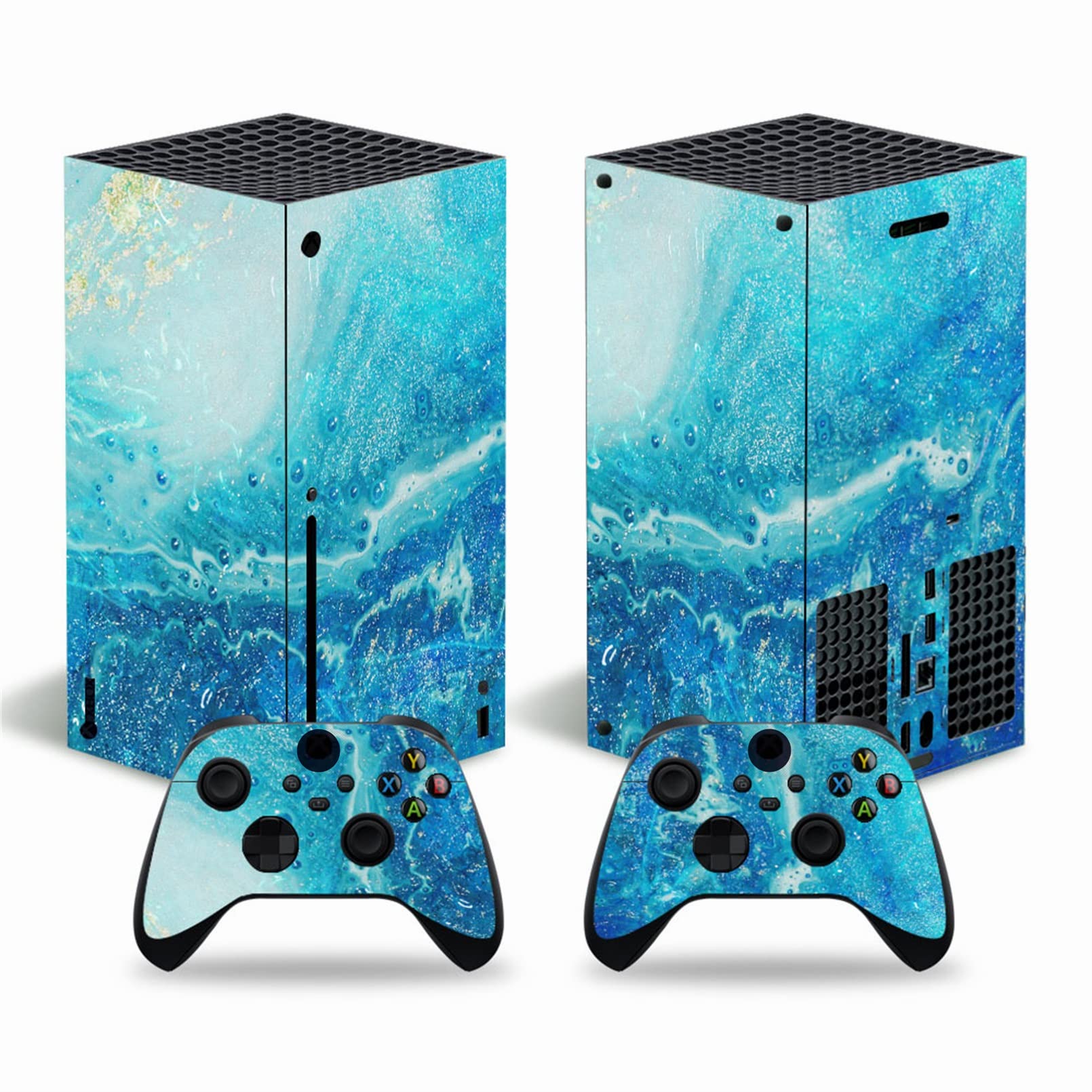 Top factory Skin Decal Protective Vinyl Skin Decal Cover for Series X Console Skins Wrap Sticker with Two Free Wireless Controller Decals 94708 Decal