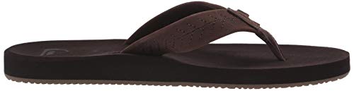 Quiksilver Men's Left COASTA Sandal, Brown/Brown/Brown, 6