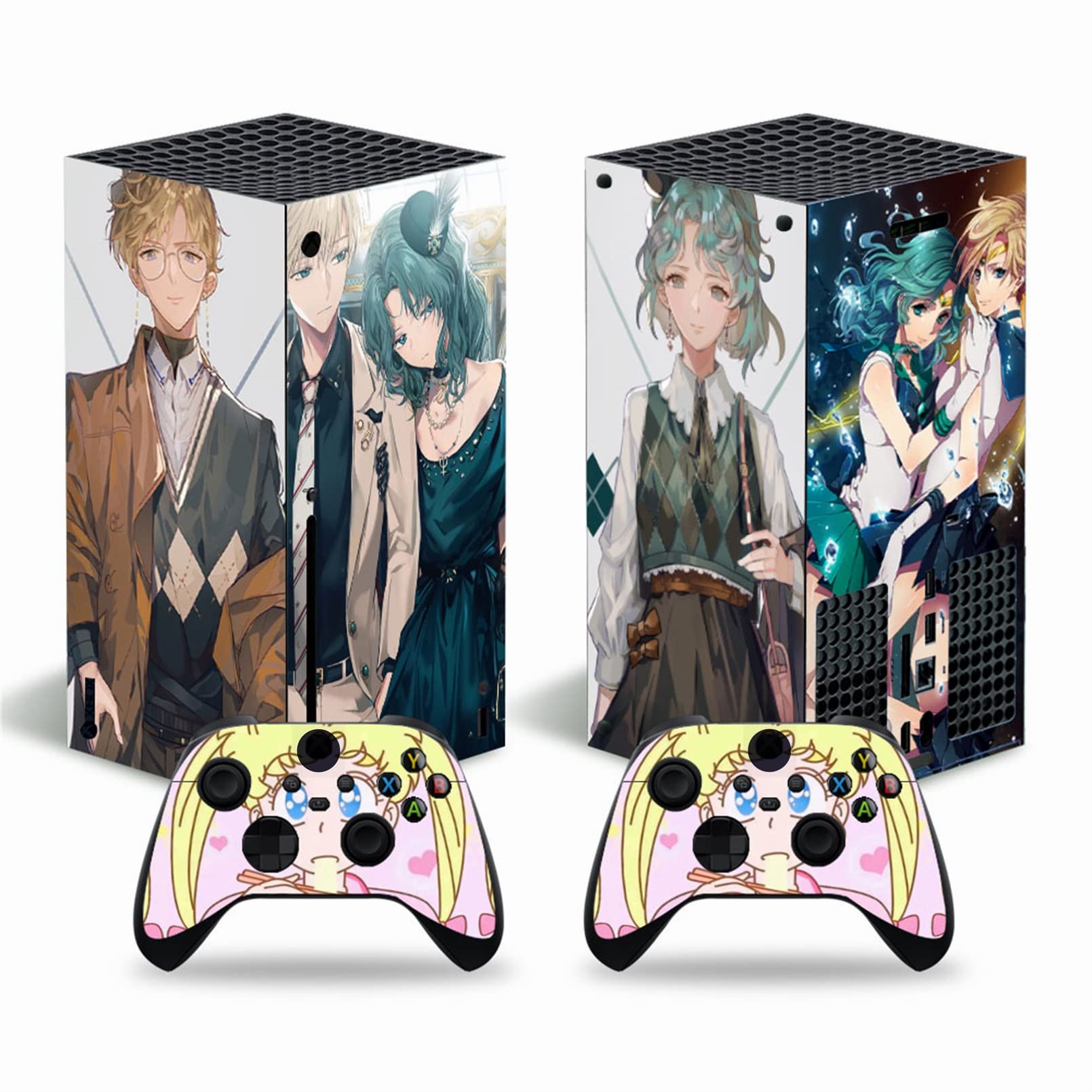 Top factory Skin Decal Protective Vinyl Skin Decal Cover for Series X Console Skins Wrap Sticker with Two Free Wireless Controller Decals 57408 Decal