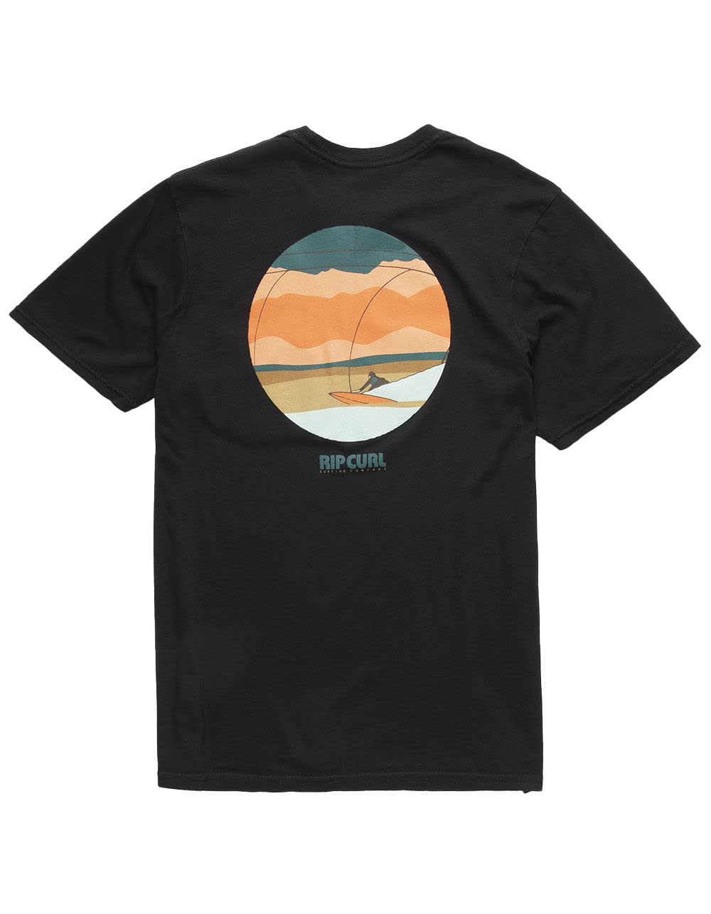 Rip Curl Surf Revival Pocket Tee Off Black