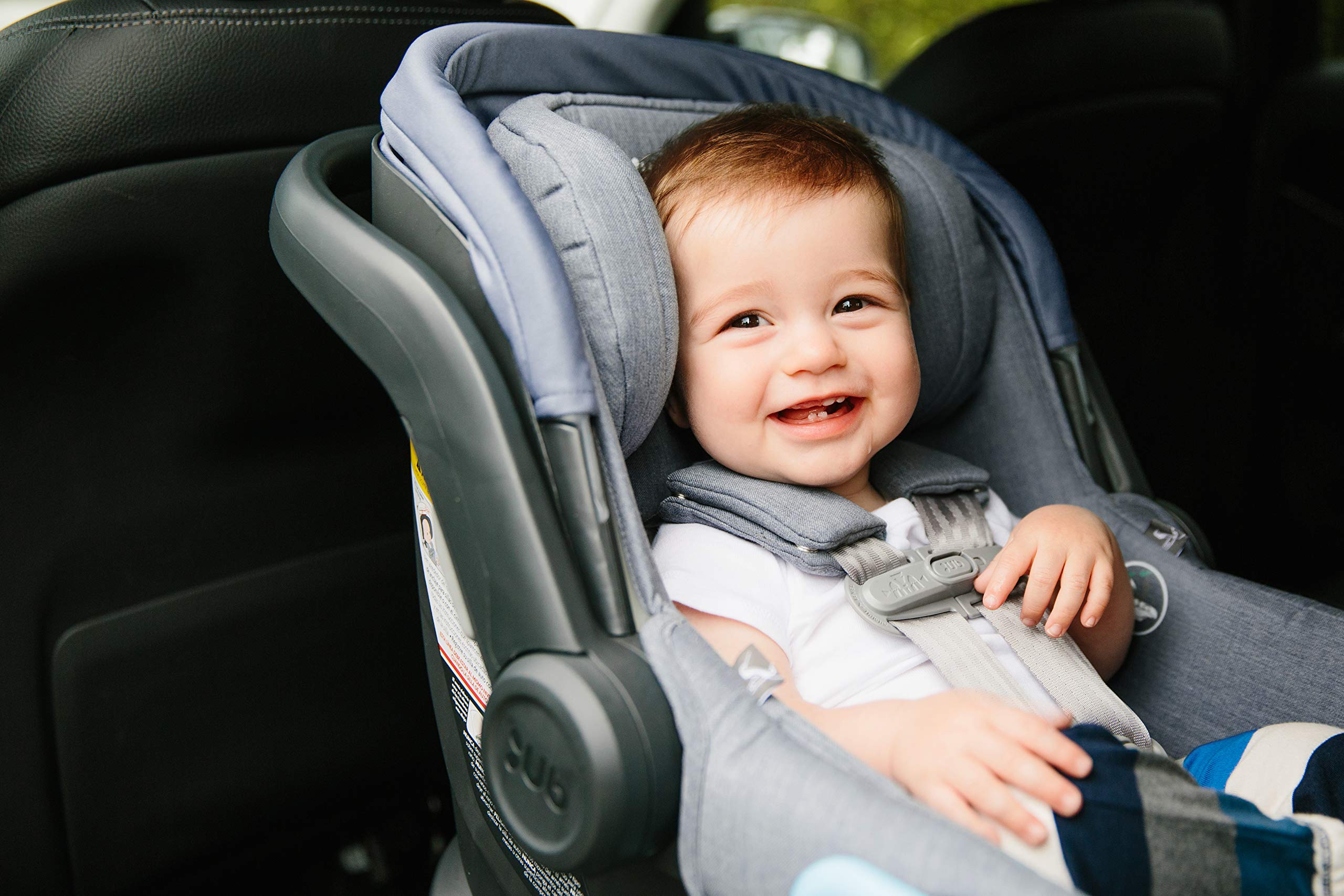 Vista V2 Stroller - Gregory (Blue Melange/Silver/Saddle Leather)+ MESA Infant Car Seat - Jake (Black)