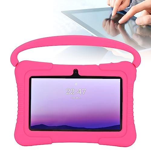 MAVIS LAVEN Toddler Tablet, 110-240V Quad Core Processor 3D Design 7in Kids Tablet Dual Camera with Protective Cover for Entertainment for Android 10 (US Plug)
