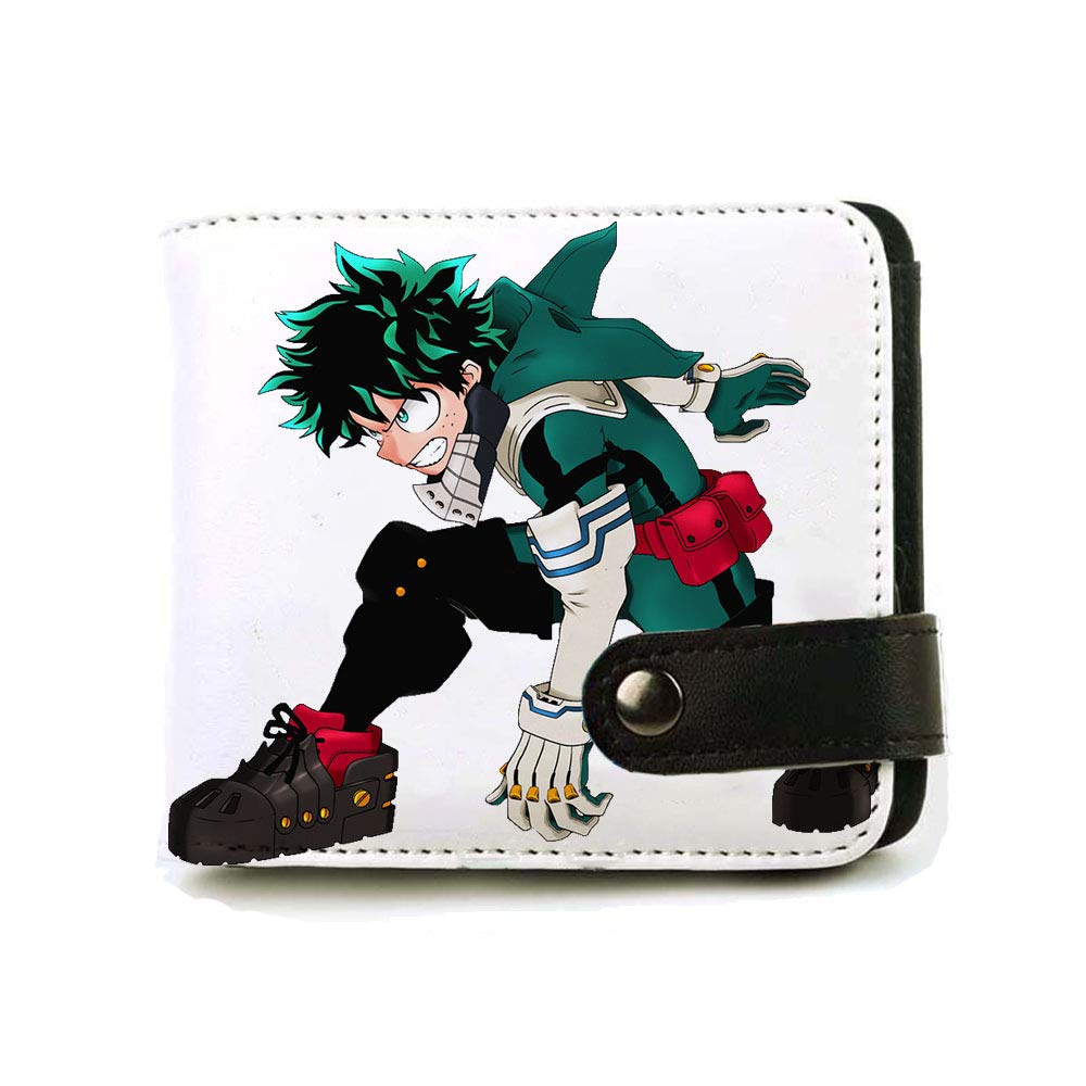Qushy My Hero Academia Cartoon Wallet Coin Purse White Type (MHA1)