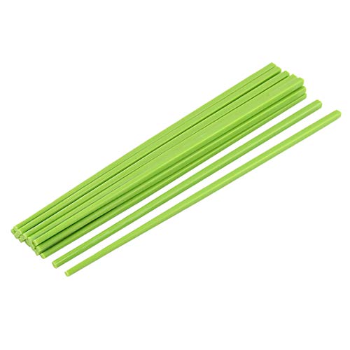 Qtqgoitem Plastic Kitchen Restaurant Chopsticks Tableware 10 Pairs Green (Model: da3 398 94c cfe a79)