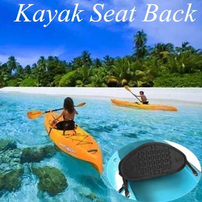 Lixada 1pc Adjustable Kayaking Canoeing Sit On Top Kayak Seat Back Rest Seat Backrest Support Back Pad Band Antiskid Cushiony Black