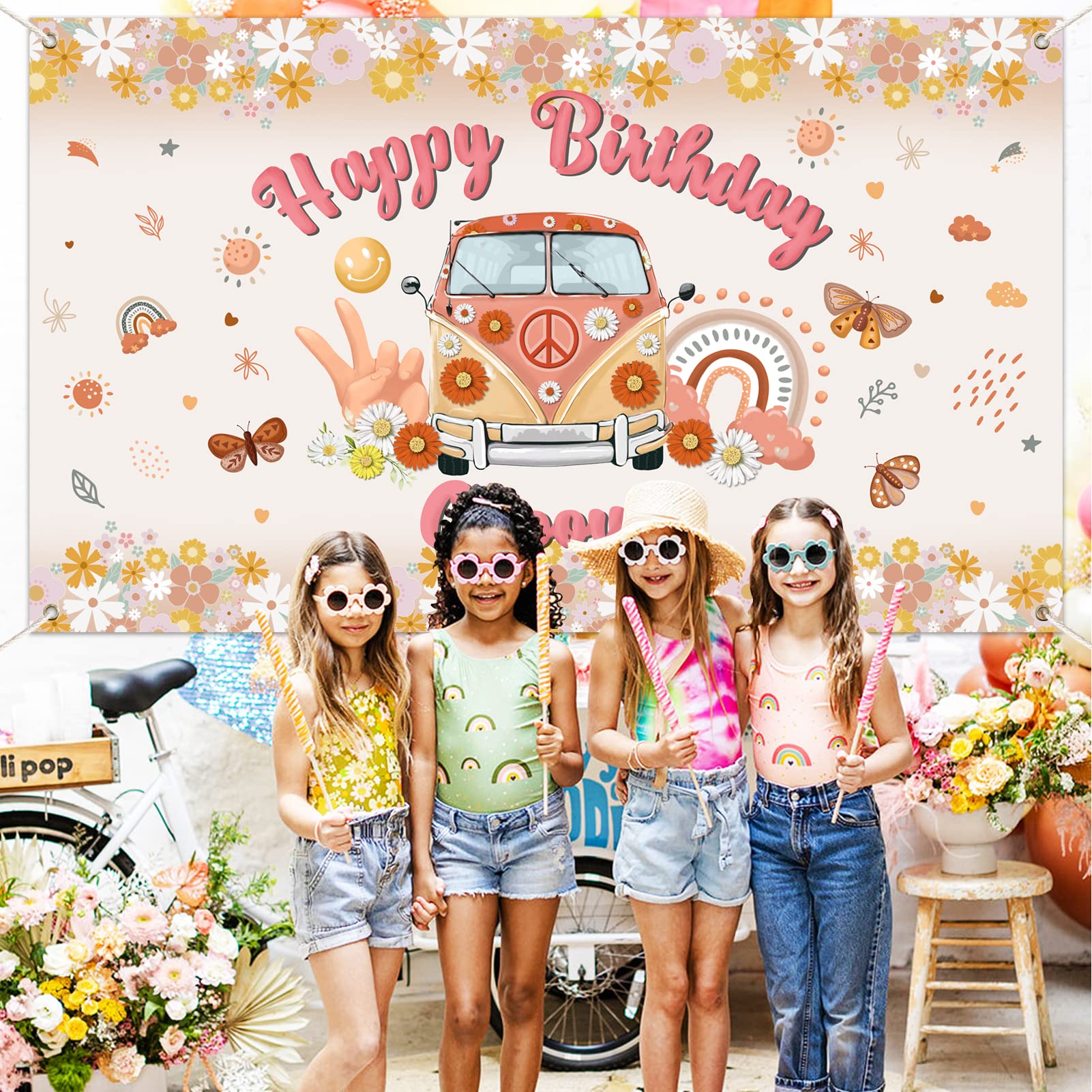 One Happy Dude 1st Birthday Backdrop First Birthday Party Decorations for Boy Background Banner Cake Table Decor Photobooth Gift Prop Fabric 72.8 x 43.3 Inch (Dude-A