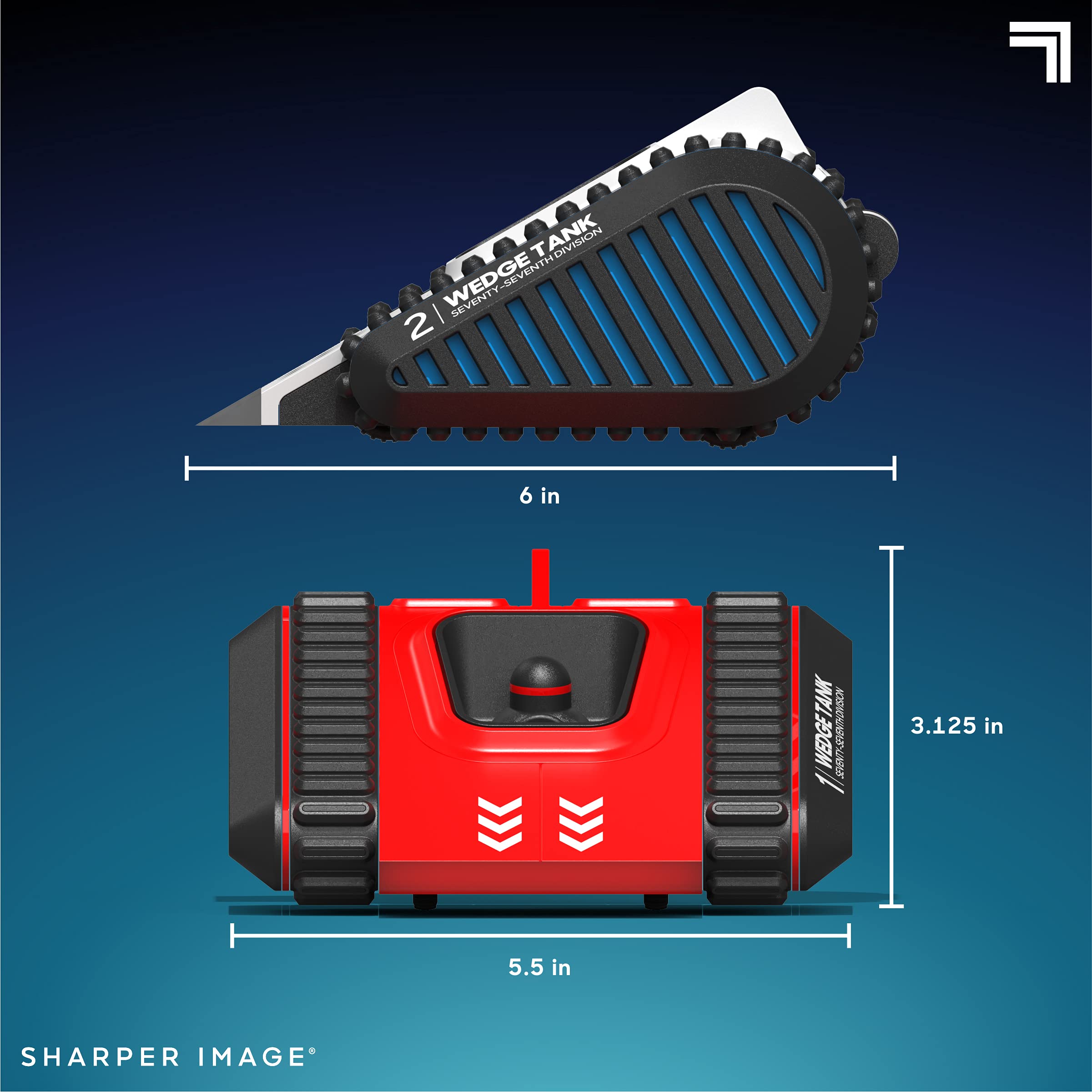 Sharper Image RC Space Tank Wars, Remote Control Battle Tracks with Flip Ramps