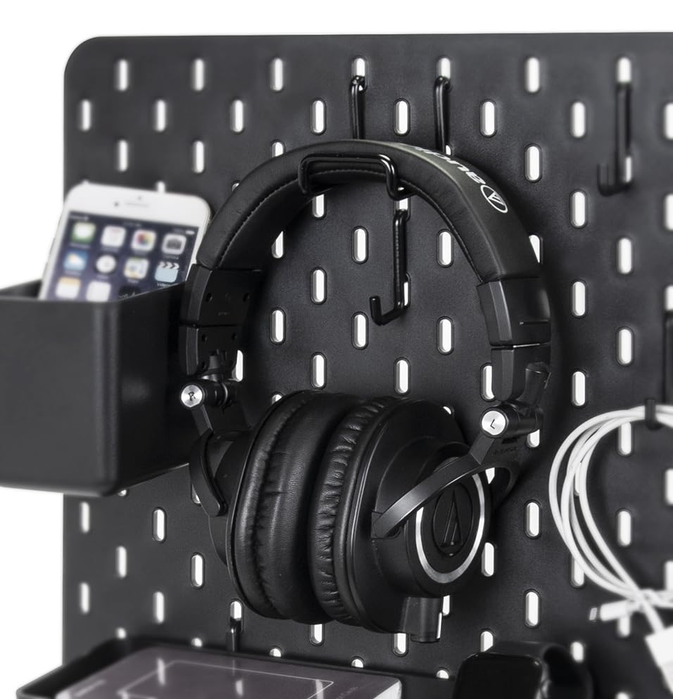 MAX SMART Clamp-on Desk Pegboard, Desk Privacy Panel, Office & Gaming Desk Organizer, Standing Desk Accessory - Efficiently Organize Above or Under Desk Placement