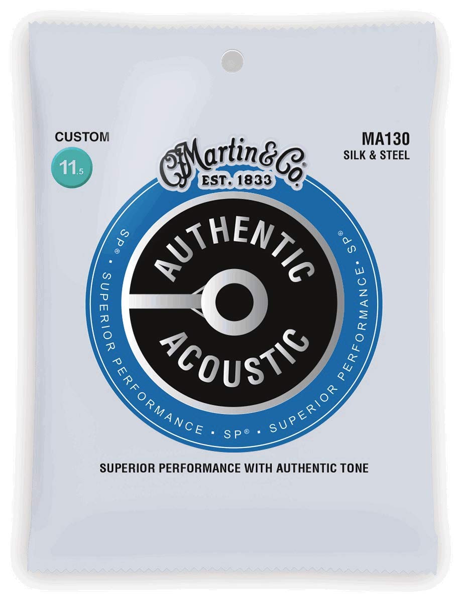 Martin M130 80-20 Silk & Steel Strings Acoustic Guitar Frets