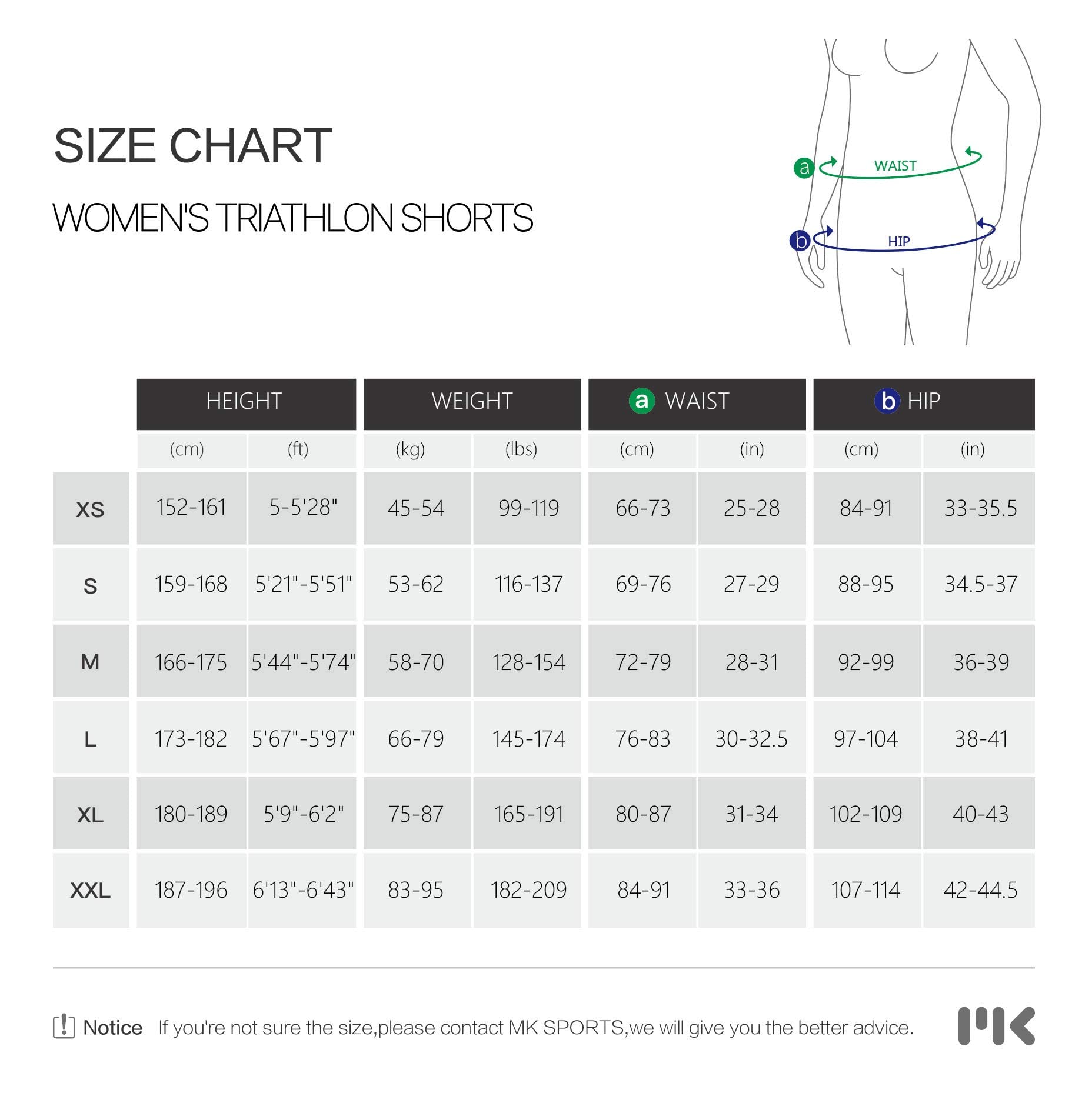 MY KILOMETRE Womens Triathlon Shorts 8β Inseam Tri Shorts with Side Pockets Adjustable Drawstring (Pure-Black, Medium)
