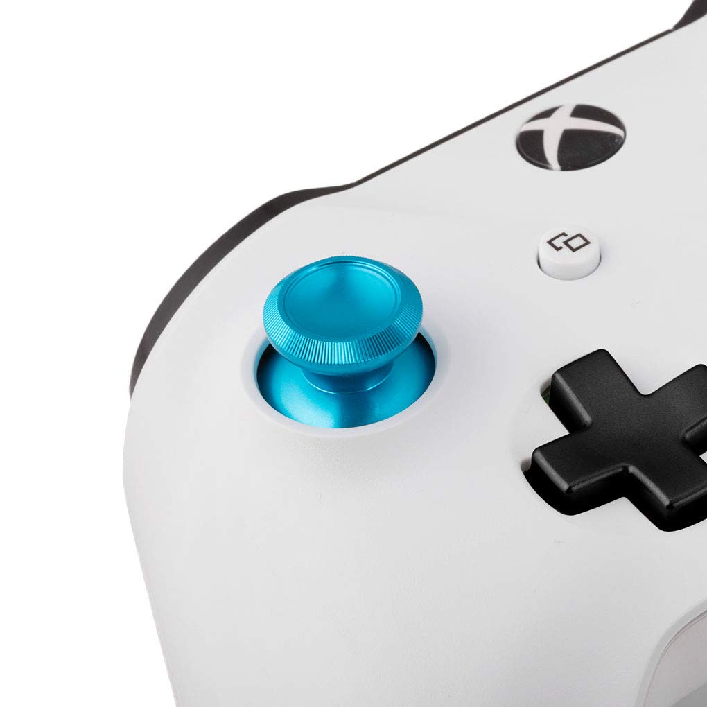 Metal Thumbsticks Joysticks for Xbox One, Aluminum Alloy ABXY Bullet Buttons Analog Grip Replacement Parts for Xbox One, for Xbox One S/X/Series X Controllers with Installation Tools(Blue)