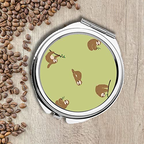 Original Made by Metal Make-up Mirror Print with Goose Dog Raccoon