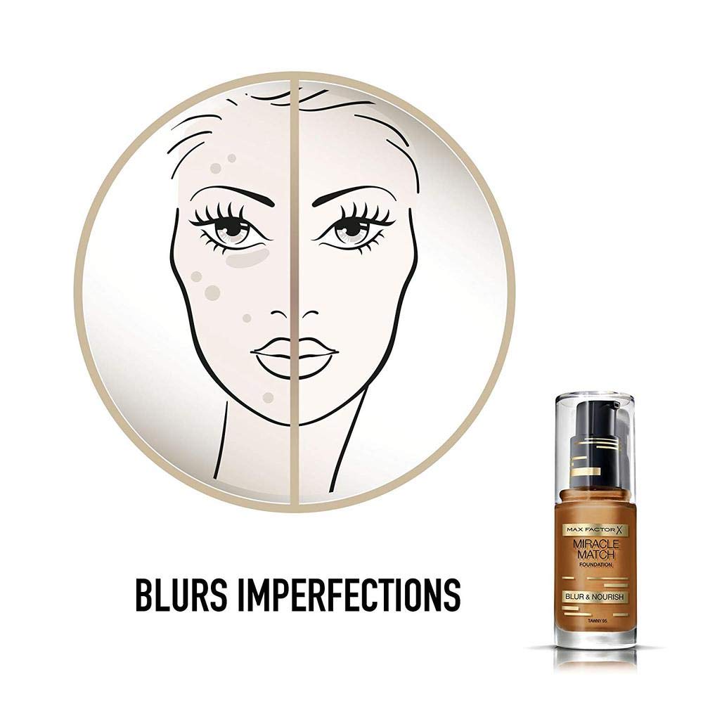 Max Factor Miracle Match Foundation, No. 77 Soft Honey, 1 Ounce