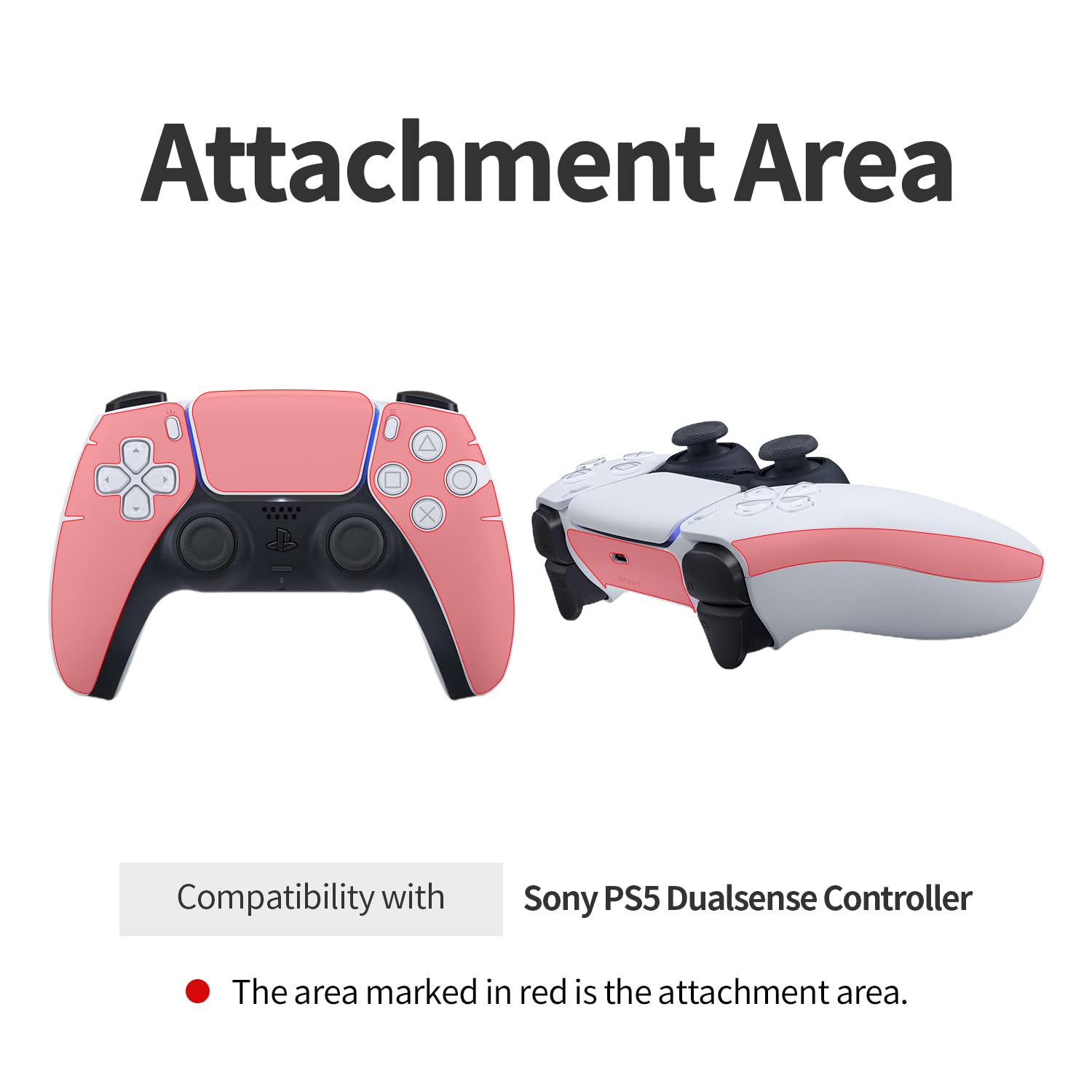 skoko [2 Pack] Matte Skin Compatible with Sony Dualsense Controller, for PlayStation5 Controller, Anti Scratch, Easy Cleaning, Soft Texture