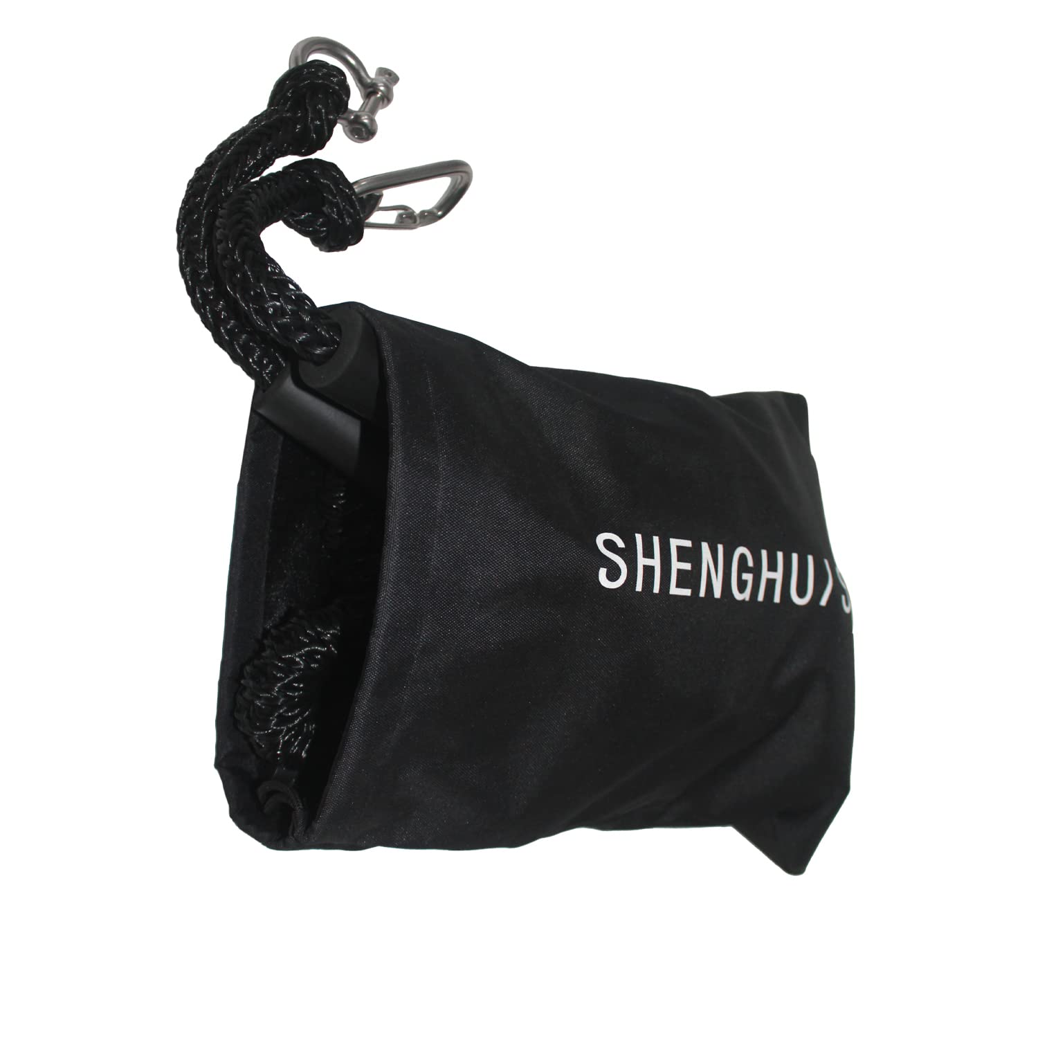 SHENGHUISS Boat Bungee Dock Lines-Elastic Anchoring Rope Prevents Anchor Form Dislocating,Keeps Your Boat,Jet Ski and PWC Safely Tethered Near Beach & Sandbar,Storage Bag+SS316 Snap Hook & D Ring