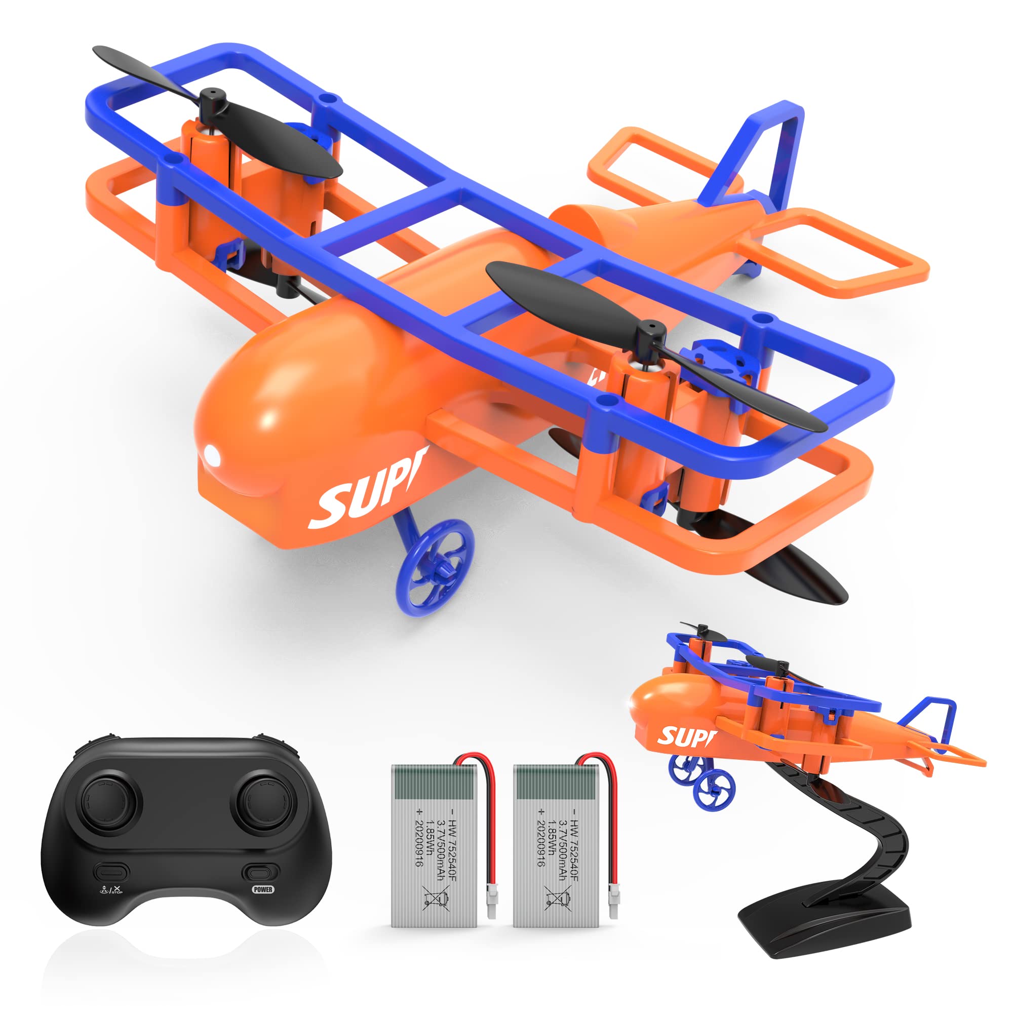LMRC Upgraded LM11 Mini Drone Easy to Fly Drone for Kids and Beginners, Indoor Outdoor RC Helicopter Quadcopter with Auto Hovering, Headless Mode, Remote Control and 2 Batteries for Boys Girls