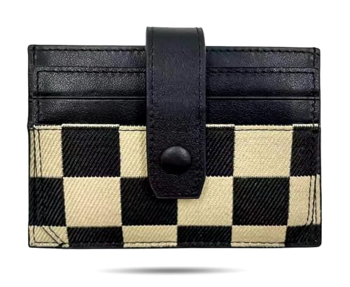 VLYRN Women's Slim Bifold *Mini* Wallet/Cardholder (Black) (8 slots total - *1 card/slot)