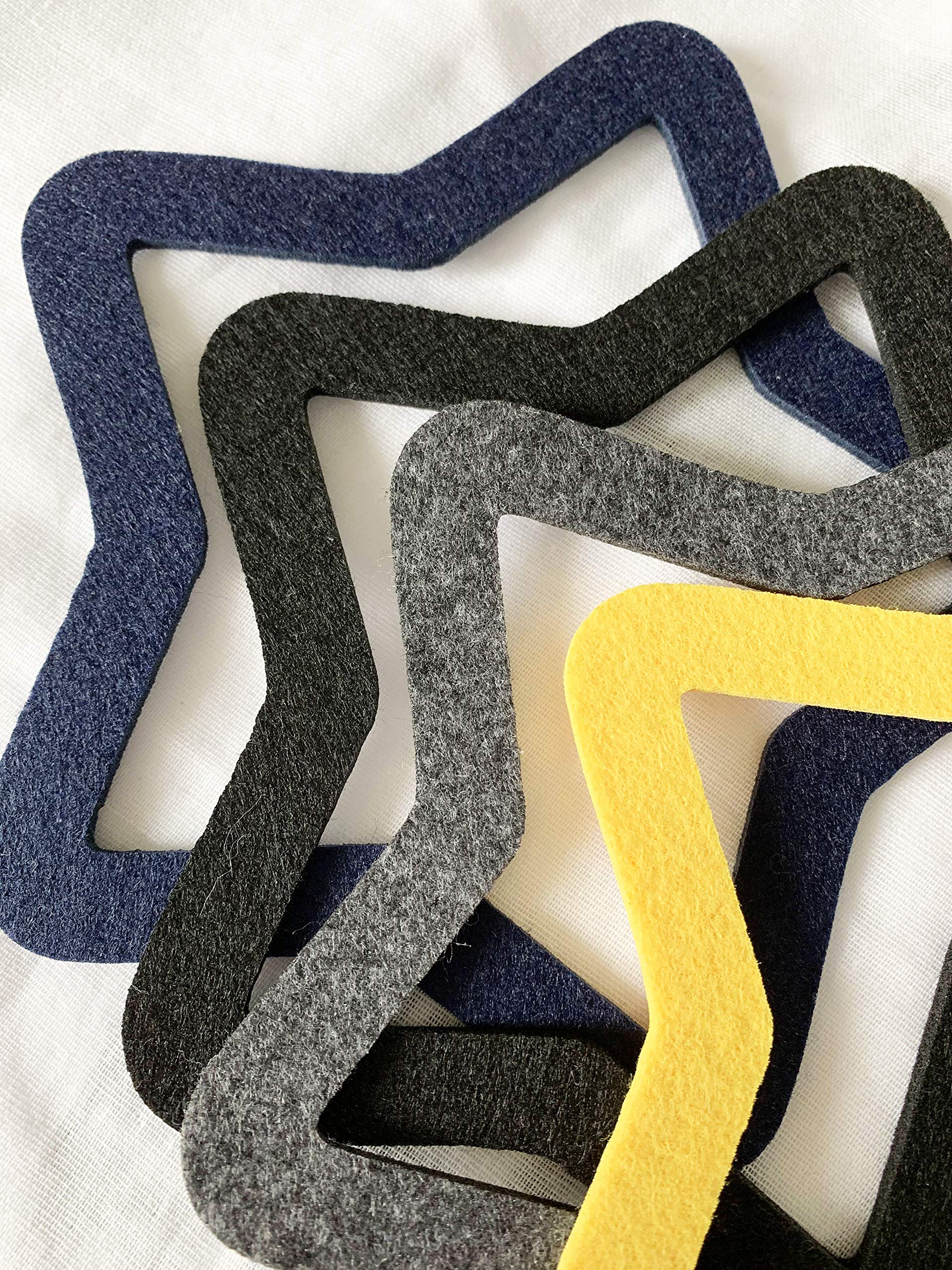 Milestone Marker Set Square Circle Star and Arrow Felt Black…